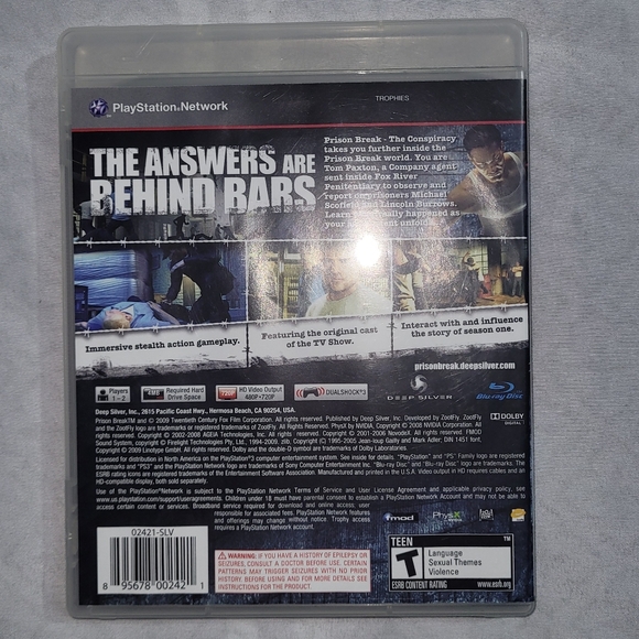 playstation 3 | Video Games & Consoles | Prison Break The Conspiracy ...
